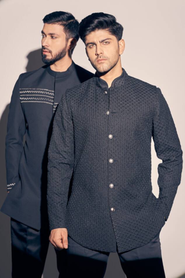 Buy Kaaj Button Collection | Nehru Jacket & Sets, Bandhgalas for Men ...