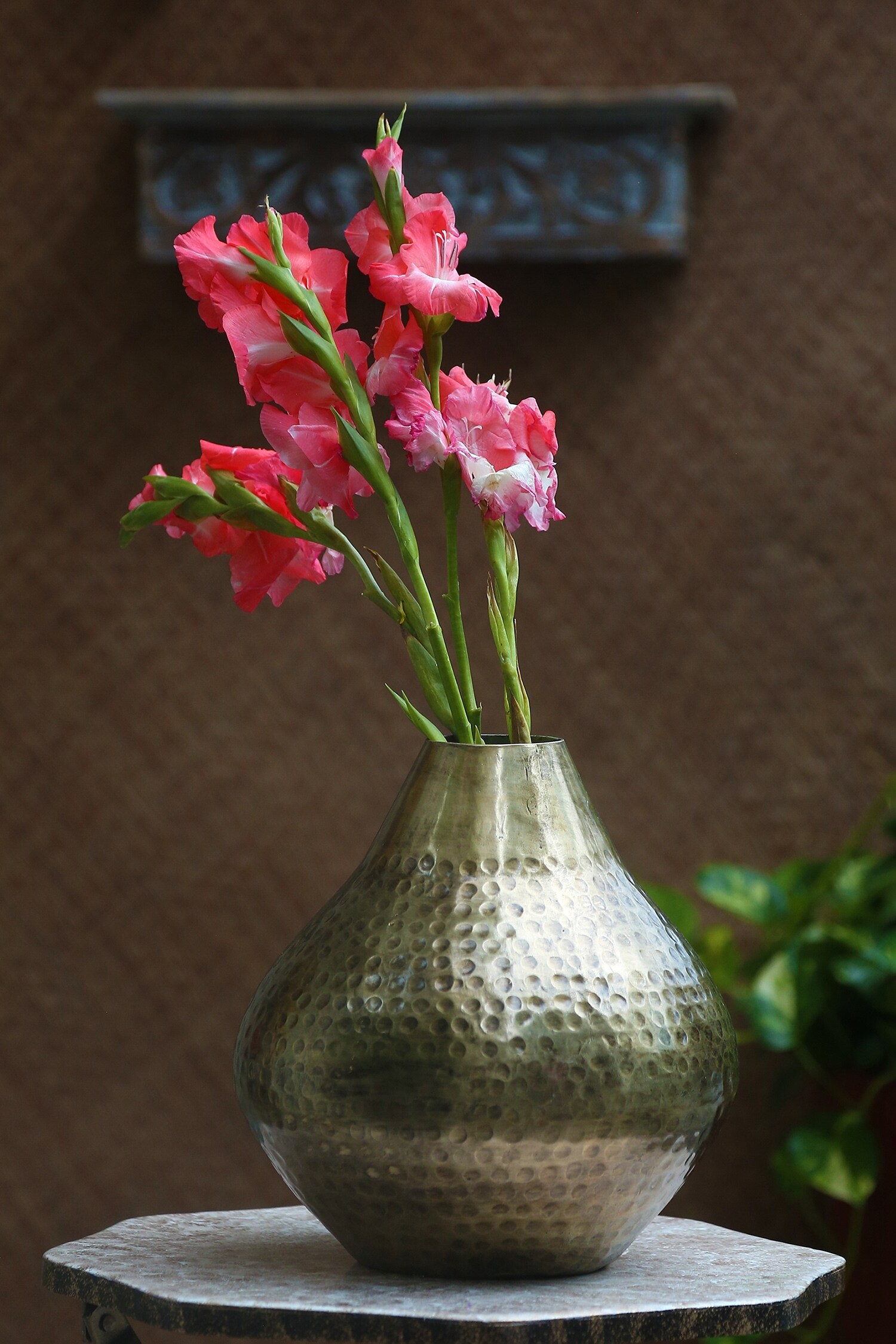 Buy Amoli Concepts Hammered Vase Online | Aza Fashions