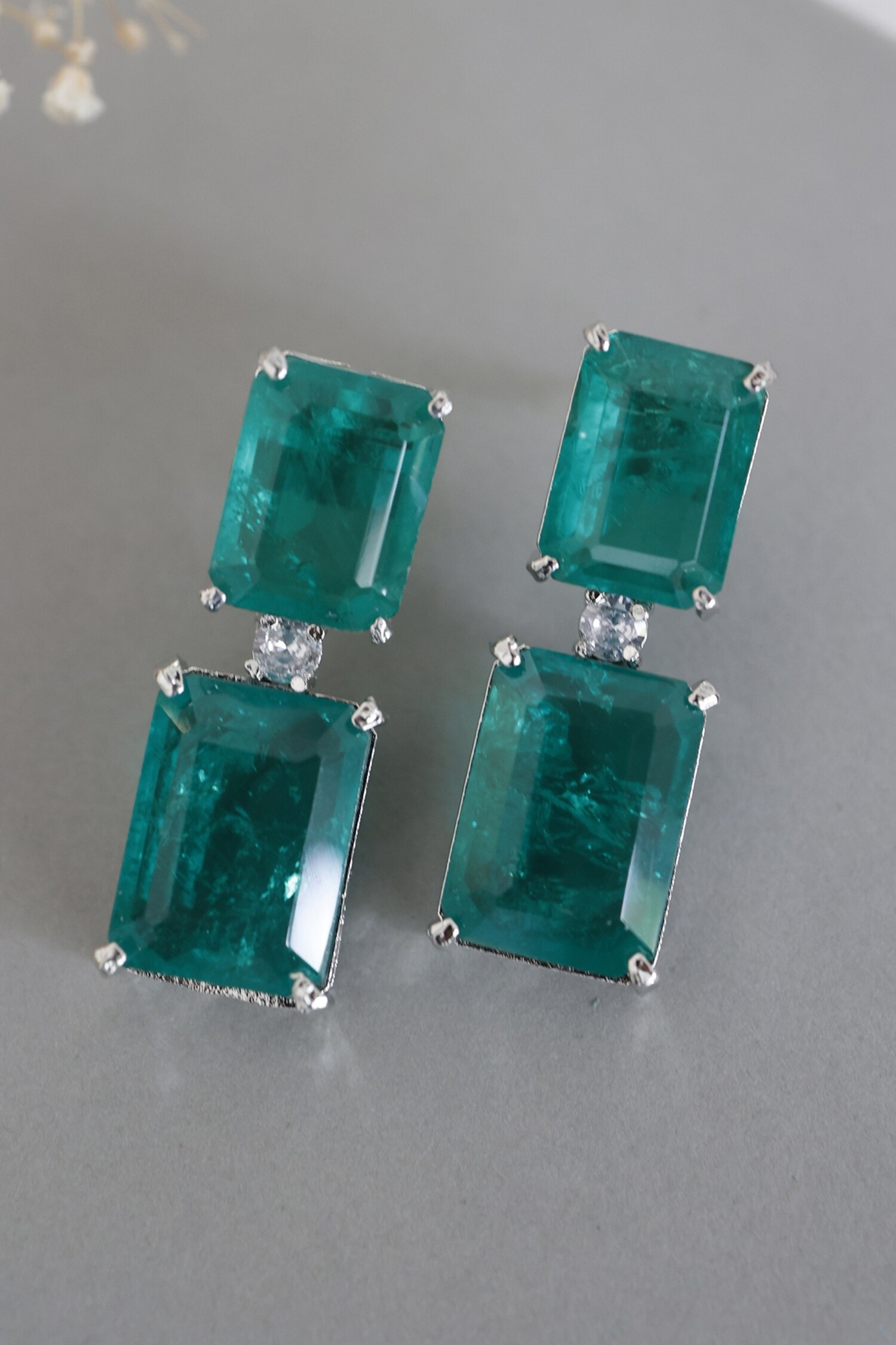 Buy Phiroza Alena Stone Embellished Earrings Online | Aza Fashions