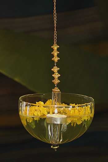 Buy COURTYARD Mandir Hanging Urli Online | Aza Fashions