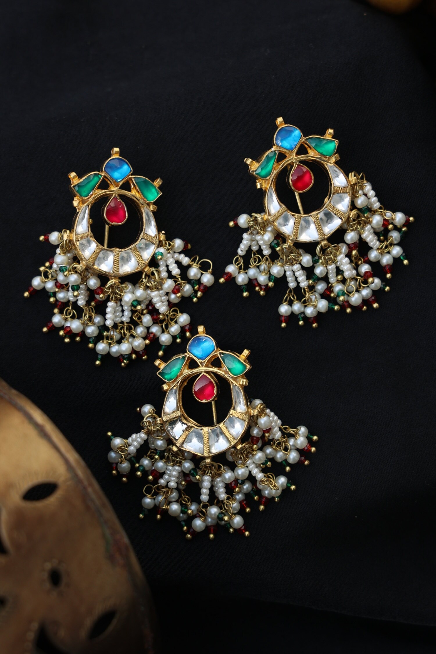 Buy Paisley Pop Roha Kundan Embellished Braid Pin - Set Of 3 Online ...