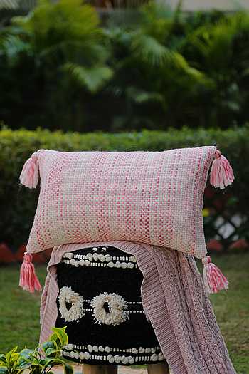 Buy Amoli Concepts Woven Rectangle Shaped Cushion Cover Online | Aza ...