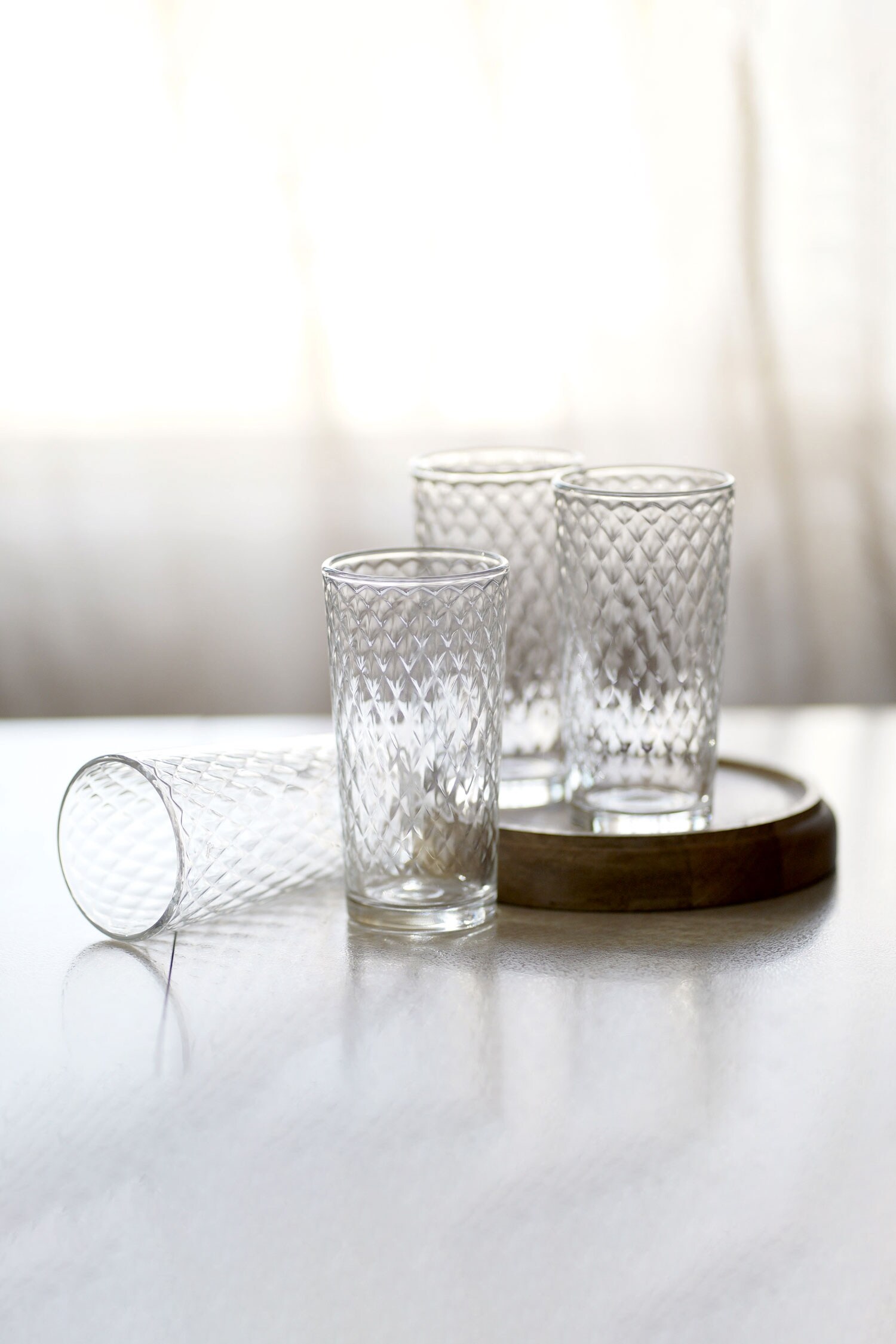 Buy COURTYARD Raasa Water Glass - 4 Pieces Online | Aza Fashions