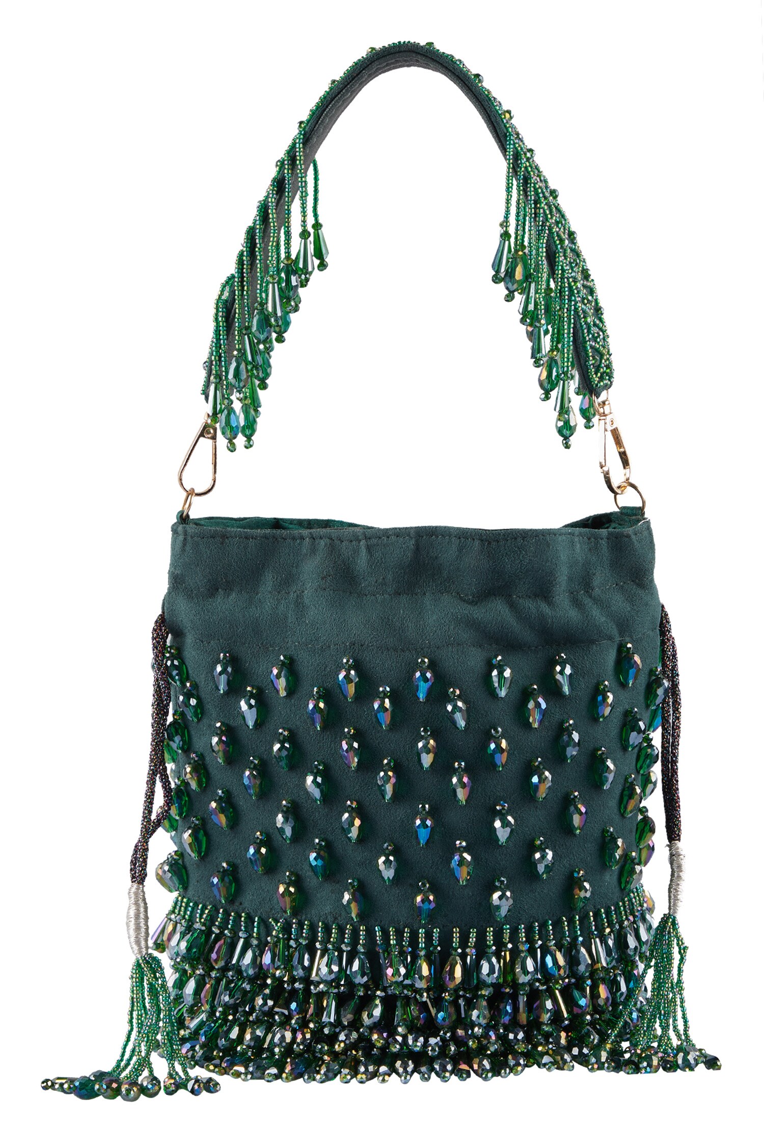 Buy Aloha by PS Crystalline Embroidered Potli Bag Online | Aza Fashions