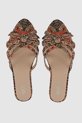 Buy Vanilla Moon Red Leather Harmony Multi Strap Sandals Online | Aza ...
