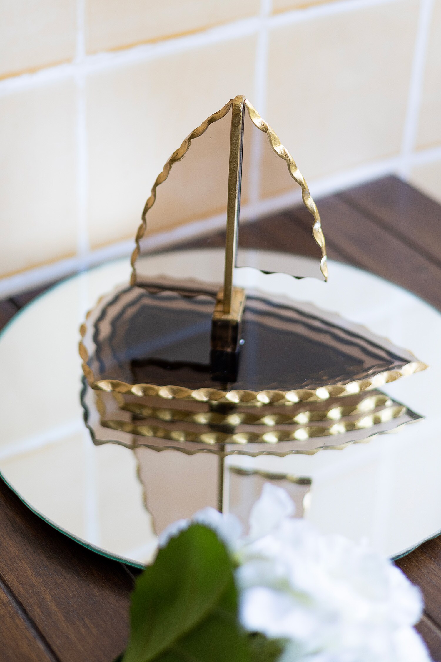 Buy Gilded Edge Yacht Table Decor by H2H at Aza Fashions