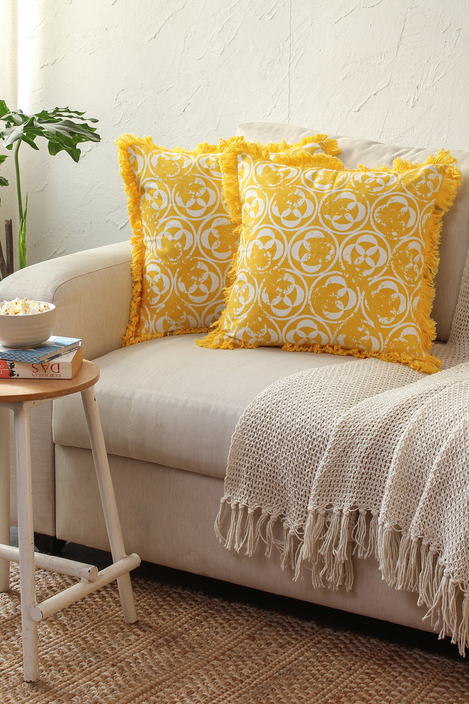 Buy Jahadhoni Circular Print Cushion Covers 2 Pcs Set by House This at ...