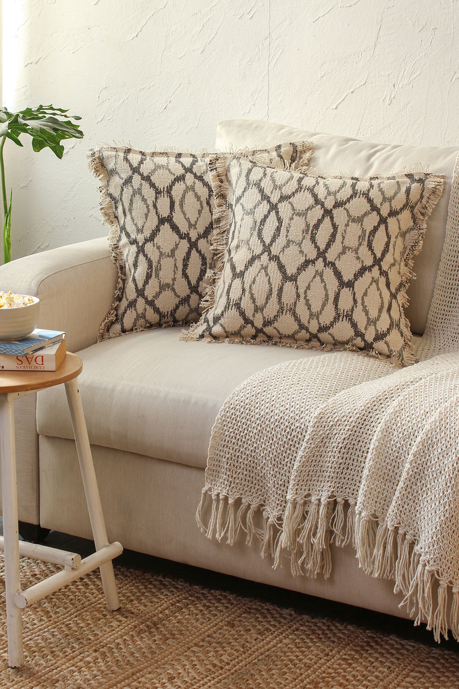 Buy Laher Diamond Pattern Cushion Covers 2 Pcs Set by House This at Aza ...