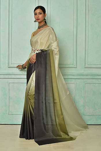 Buy Ombre Shaded Saree With Running Blouse by Adara Khan at Aza Fashions