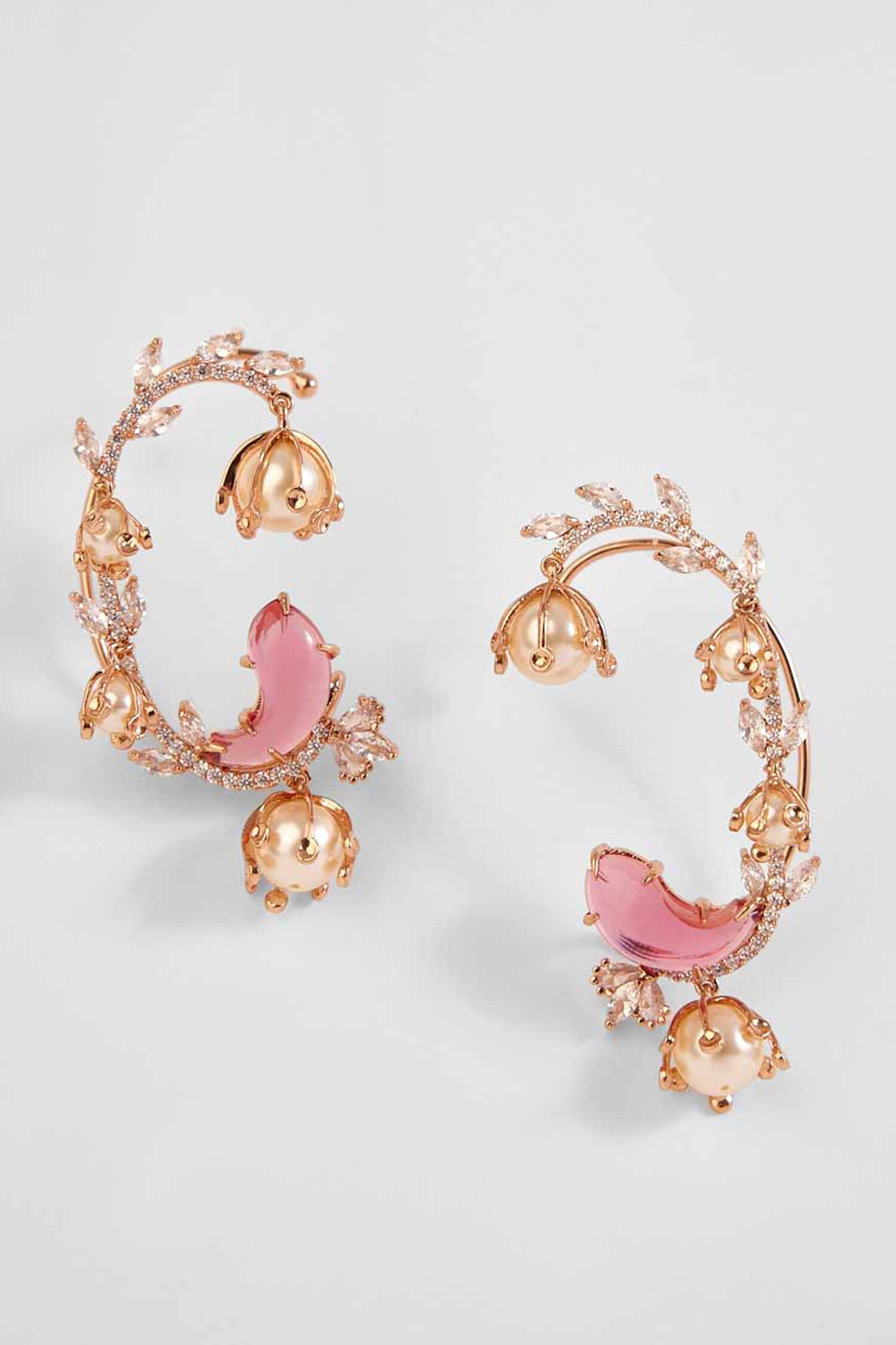 Buy Le Cleo Embellished Ear Cuffs by Outhouse at Aza Fashions