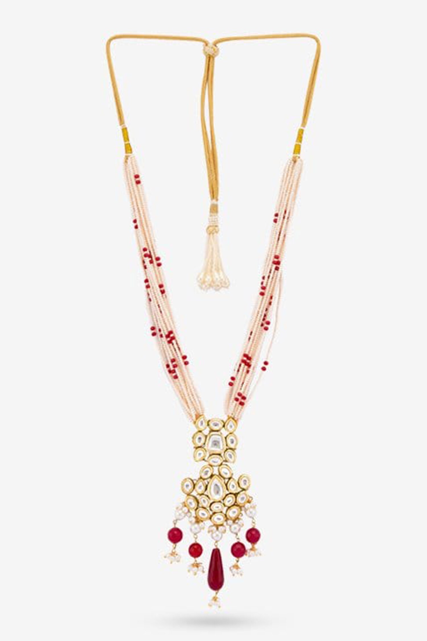 Buy Majeri Embellished Pendant Necklace by Prerto at Aza Fashions