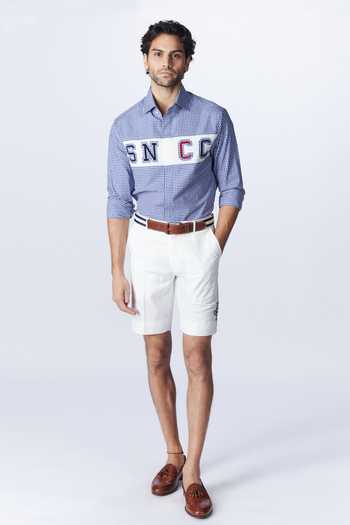 Buy Cotton SNCC Logo Pattern Shirt by S&N by Shantnu Nikhil at Aza Fashions