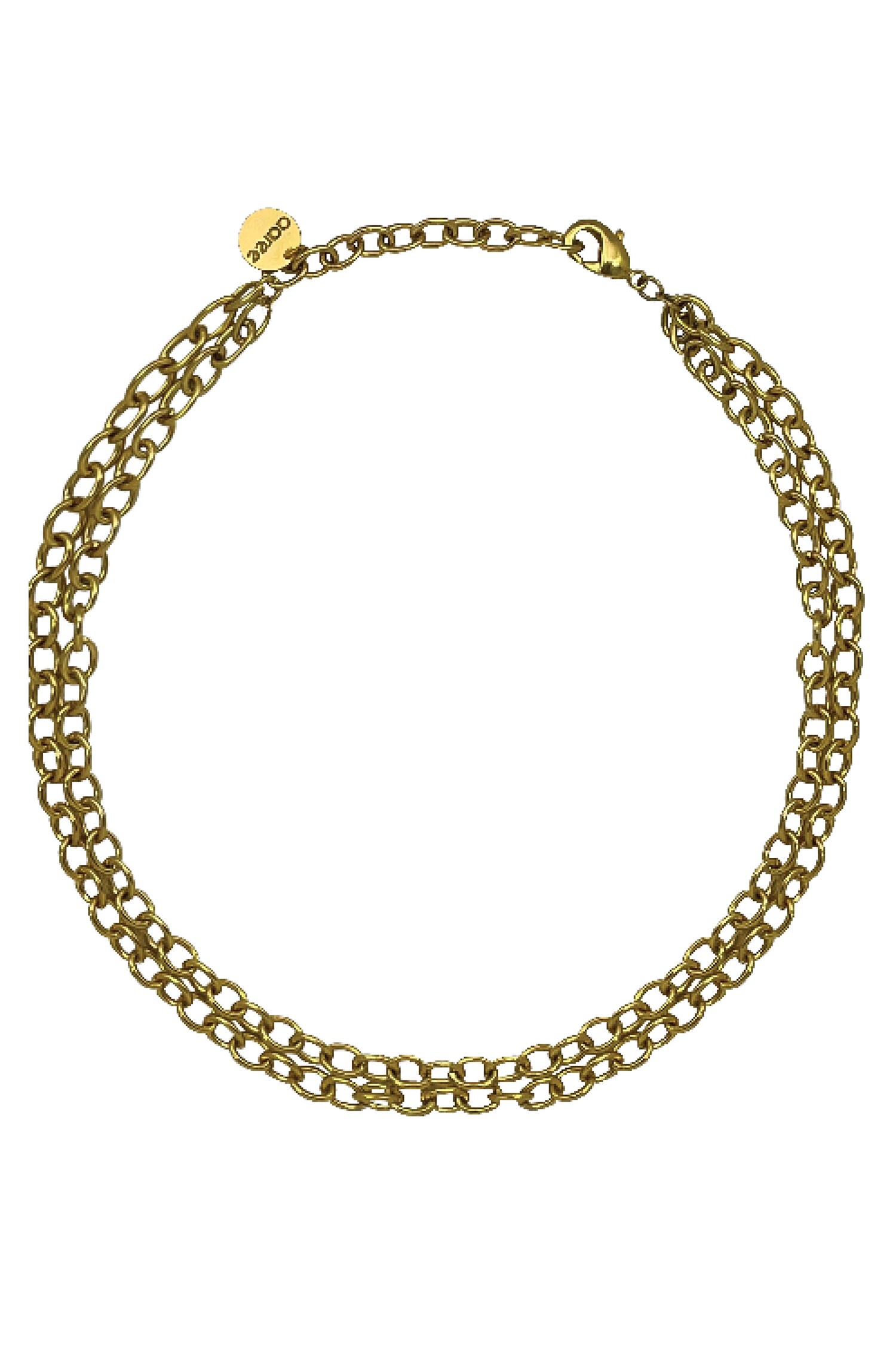 Buy Aaree Accessories Double Layered Figaro Chain Contemporary Necklace ...