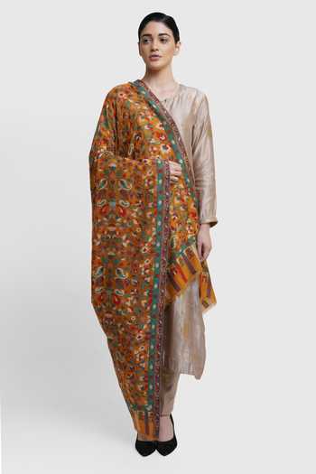 Buy Dusala Shawls Cashmere Handwoven Shawl Online | Aza Fashions