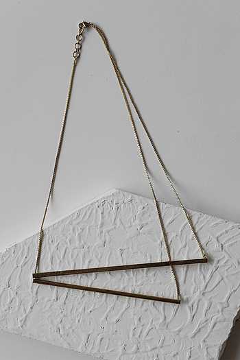 Buy De'anma Layered Bar Contemporary Necklace Online | Aza Fashions