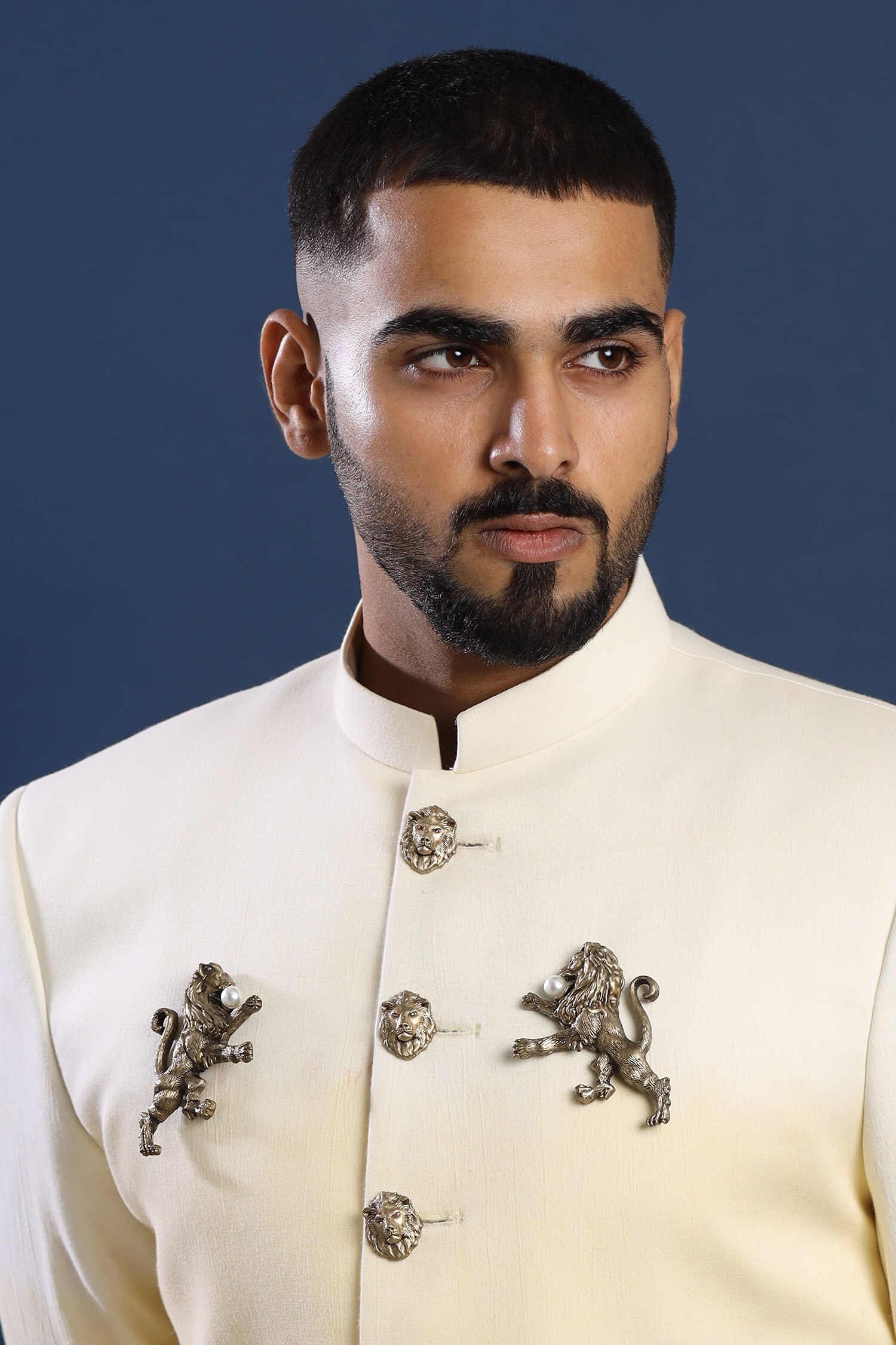 Buy Cosa Nostraa Gold Fireball Brass Carved Brooch (Set of 2) Online ...