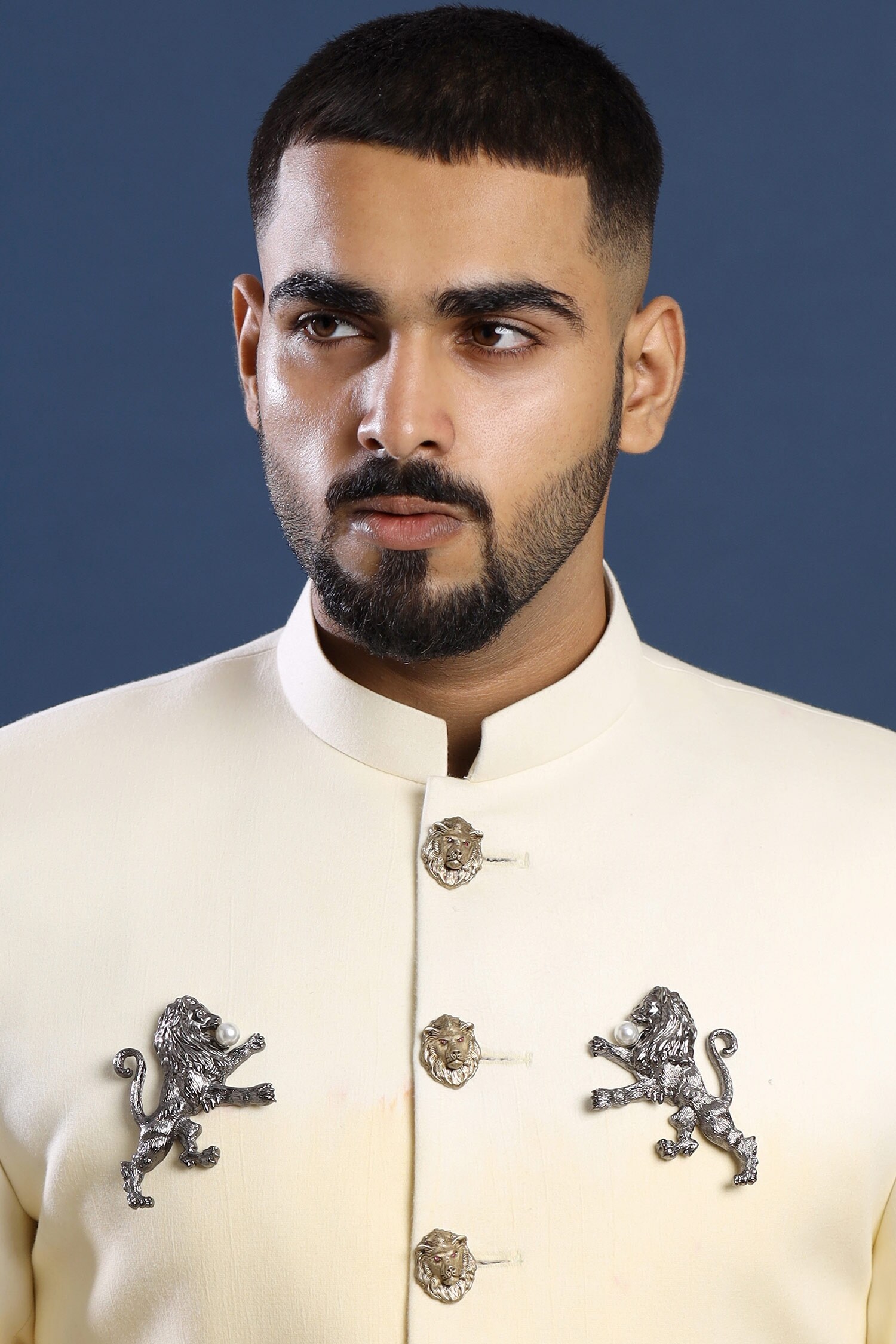 Buy Cosa Nostraa Black Fireball Brass Carved Brooch (Set of 2) Online ...