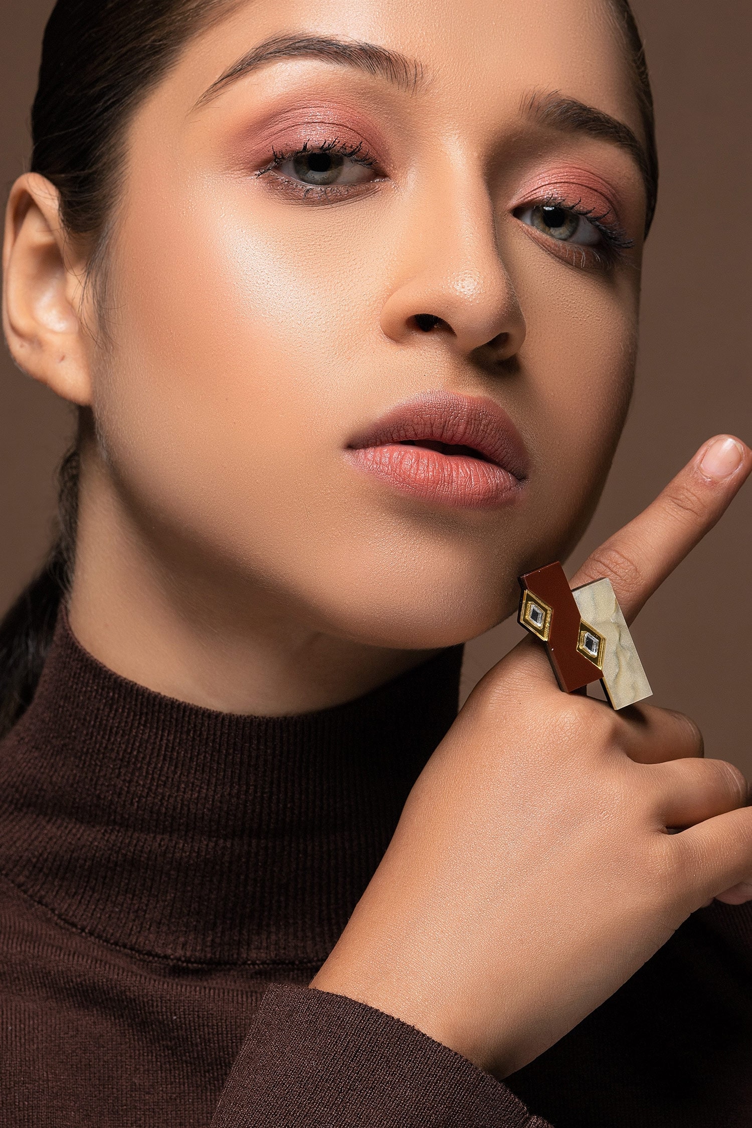 Buy Prachi Gupta Brunt Sienna Ring Online | Aza Fashions