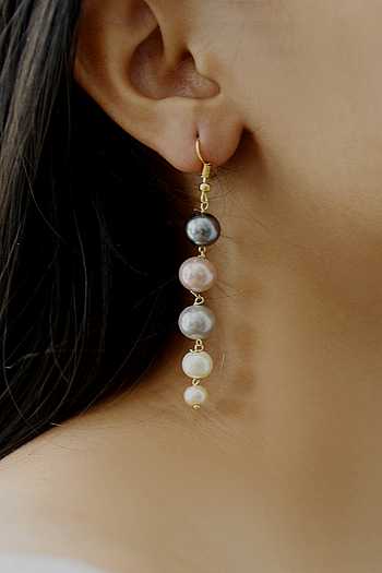 Buy Phiroza Pearl Drop Earrings Online | Aza Fashions