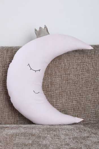 Buy Pink Cotton Crescent Moon Shape Cushion by My Gift Booth Online at ...