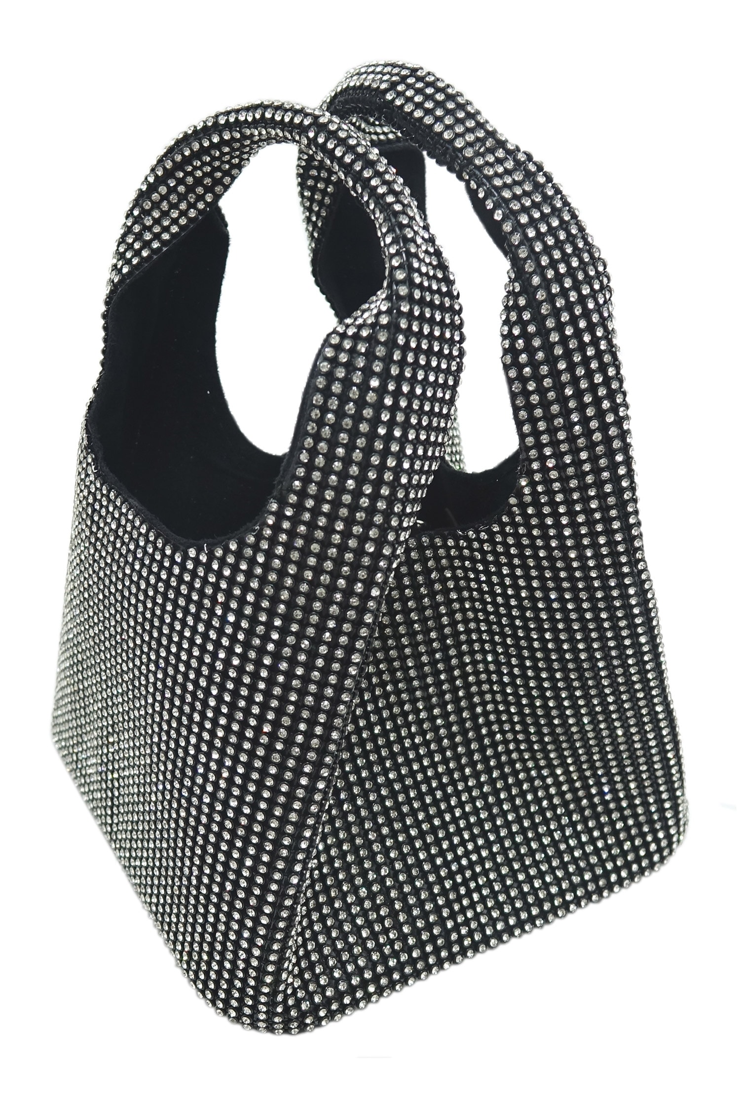 Buy TROV Glitz Rectangle Shaped Bucket Bag Online | Aza Fashions