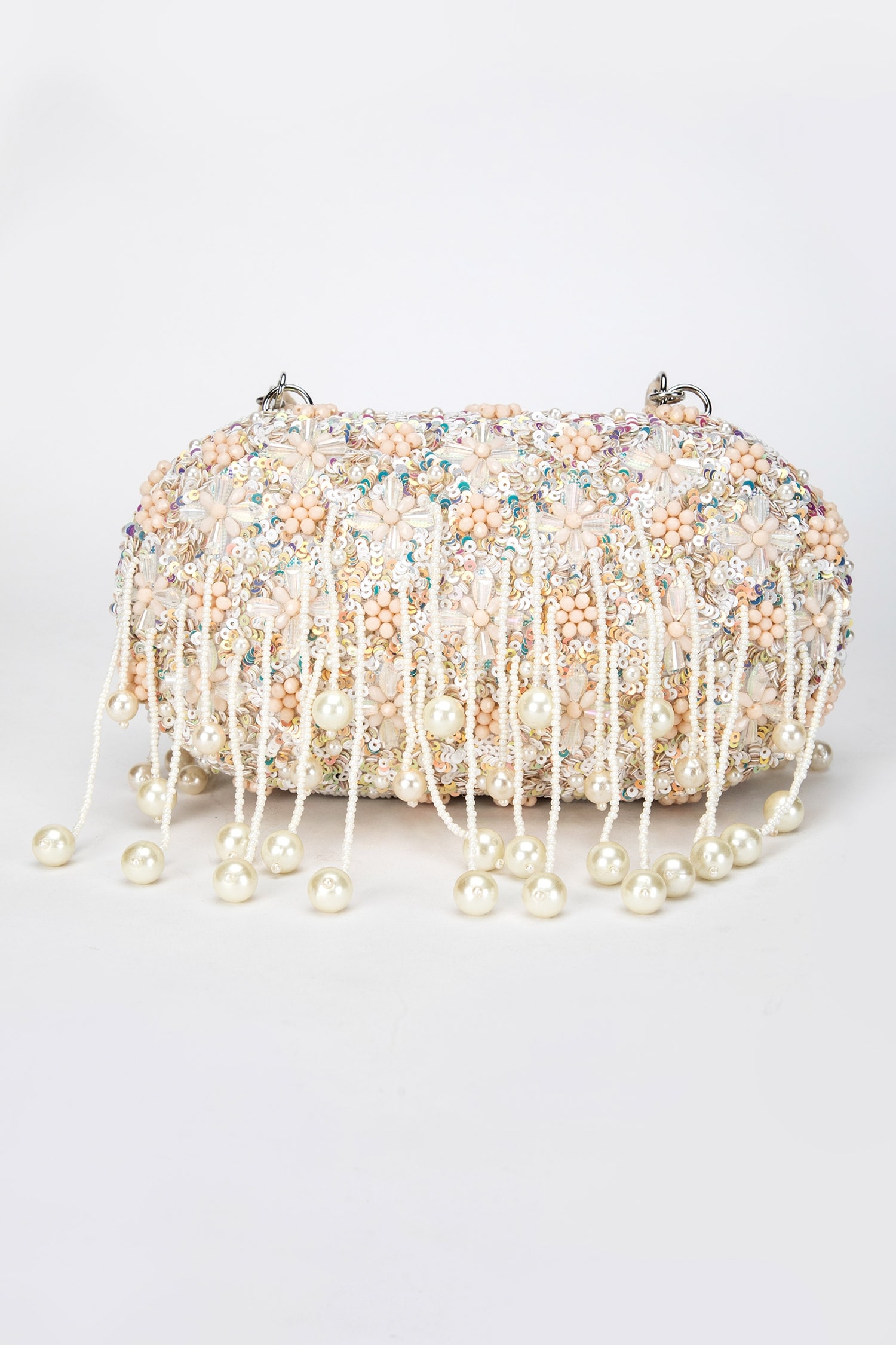 Buy Eena Aria Silk Embellished Clutch Online | Aza Fashions