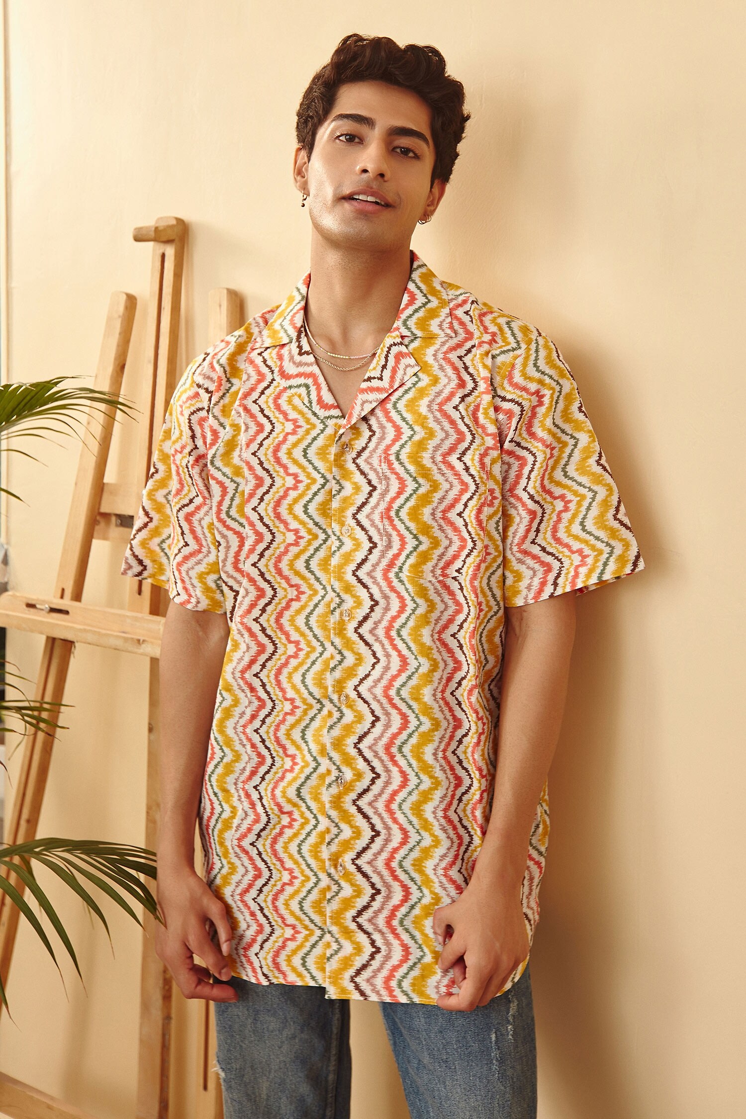 Buy Sorbae Multi Color Ezekiel Handloom Cotton Shirt Online | Aza Fashions