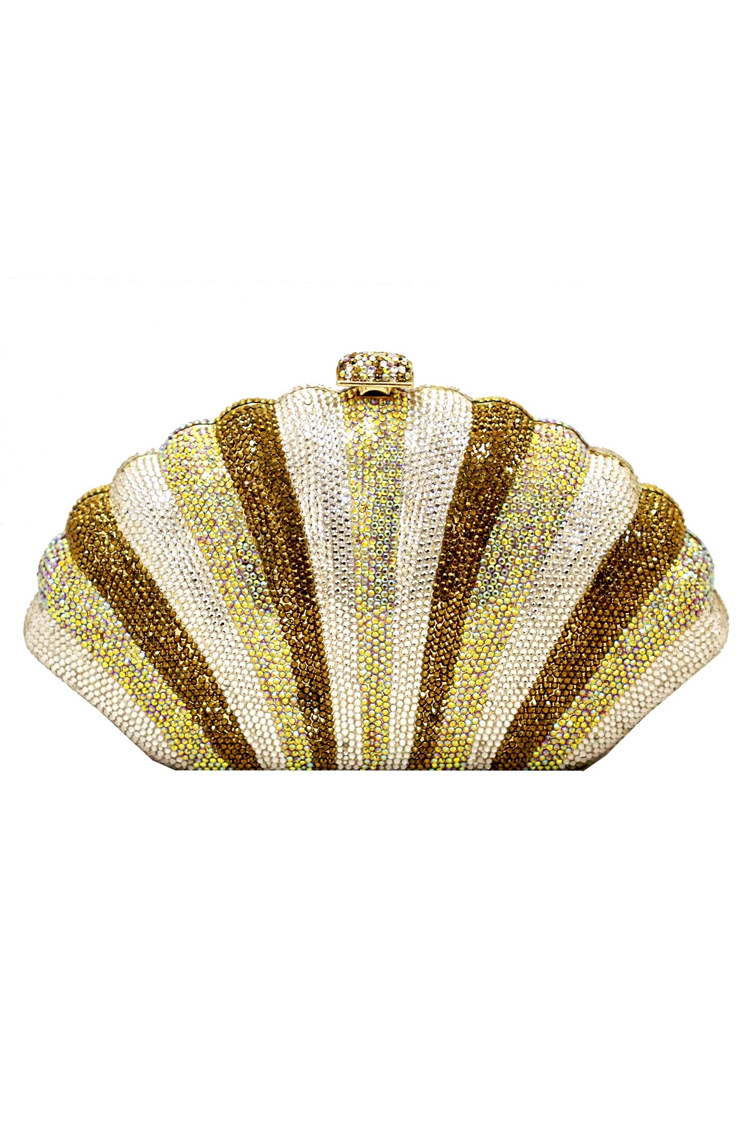 Buy Crystal Craft Shell Shaped Crystal Embellished Clutch Online | Aza ...
