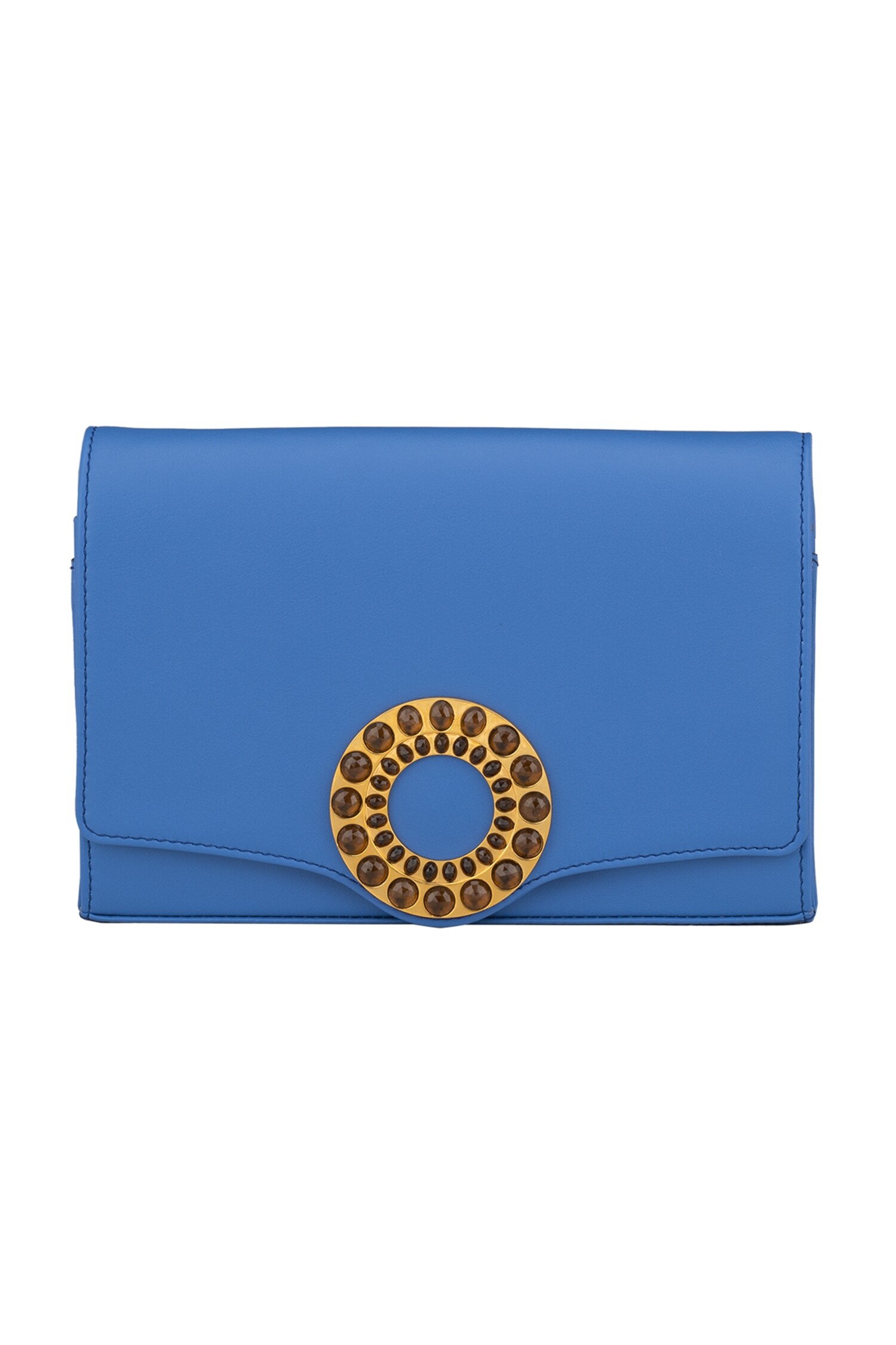 Buy Aranyani Gemstone Embellished Clutch Bag Online | Aza Fashions