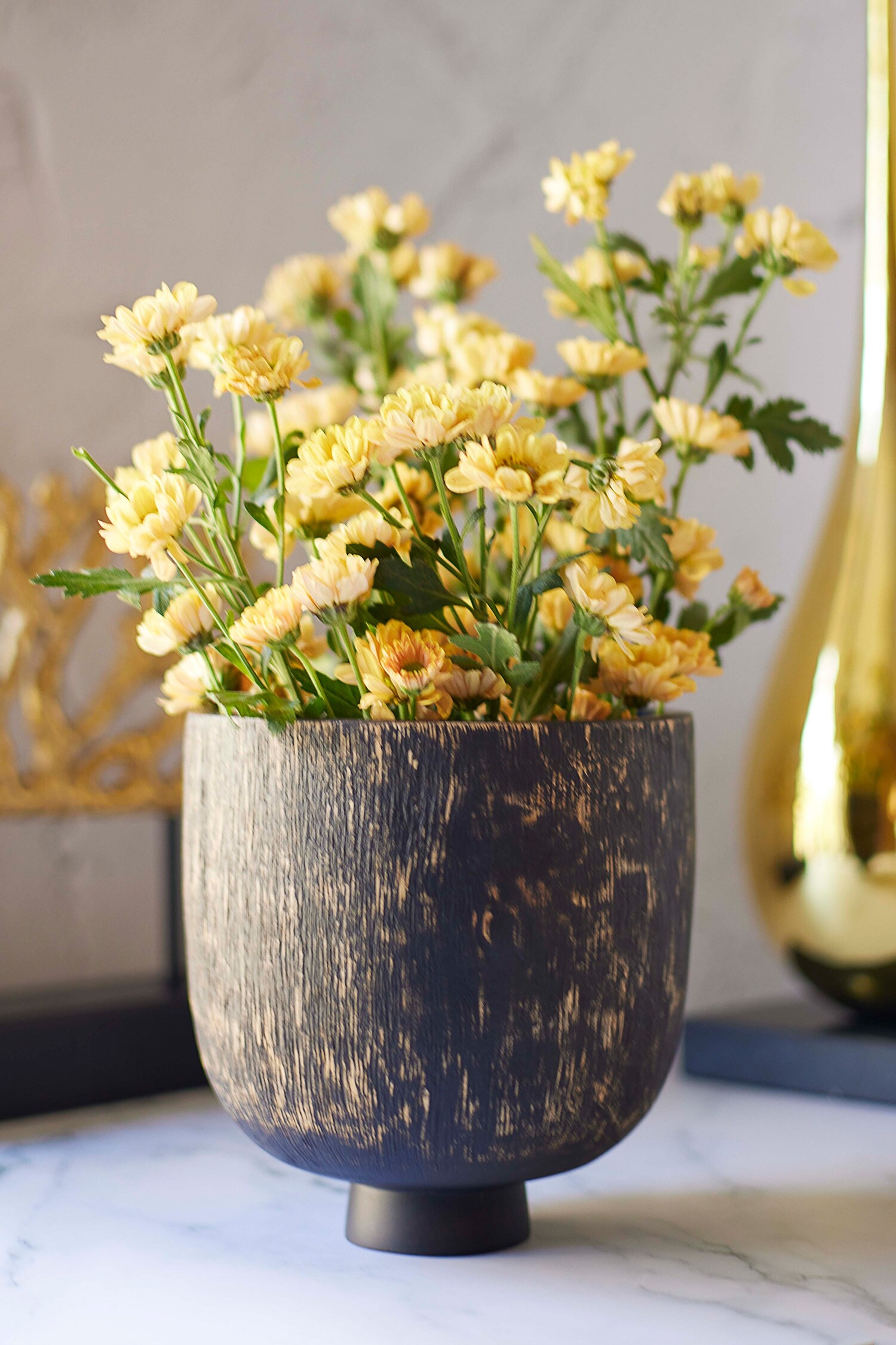 Buy H2H Graphite Cone Vase Online | Aza Fashions