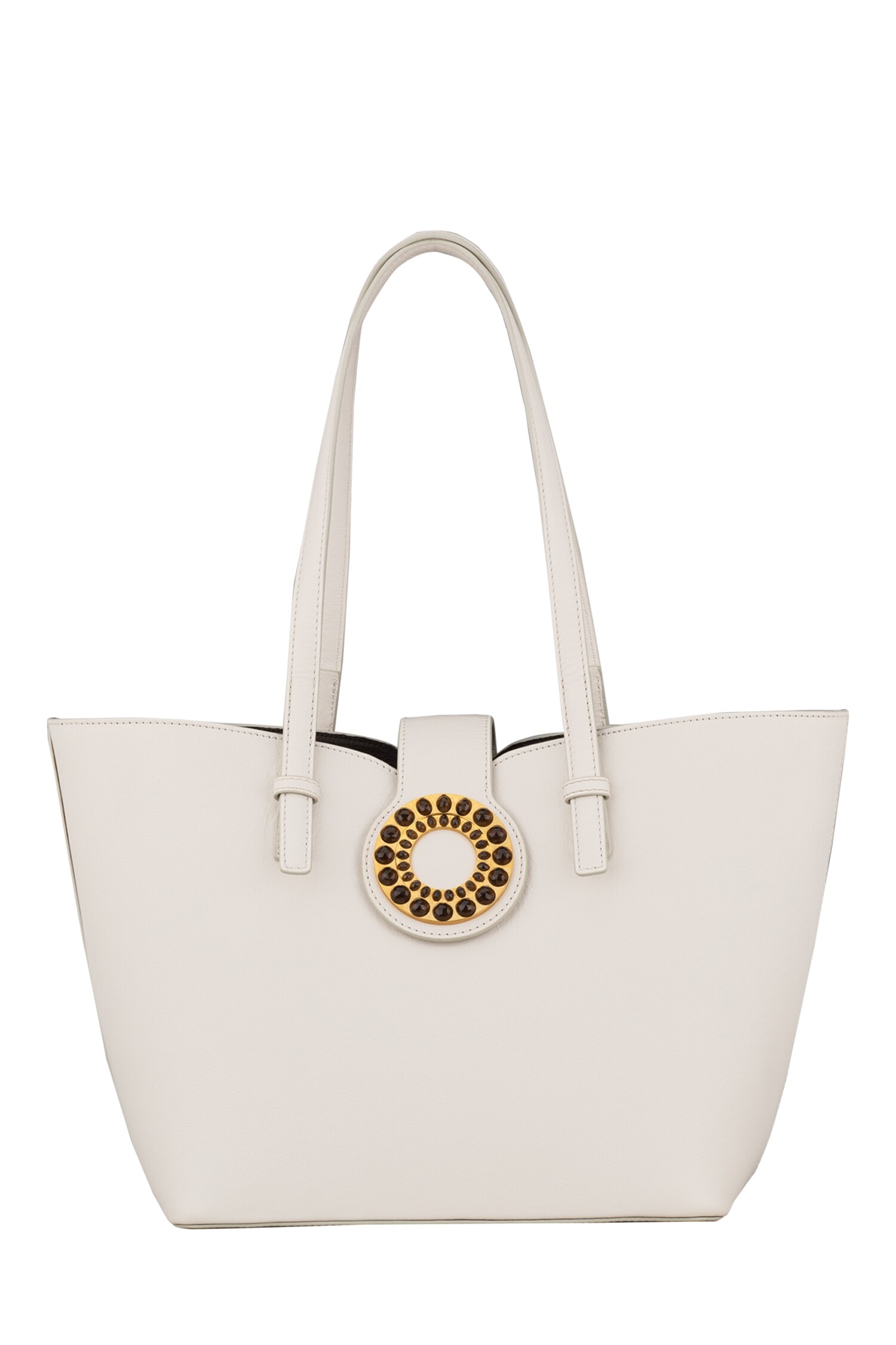Buy Aranyani Smoky Quartz Embellished Tote Bag Online | Aza Fashions