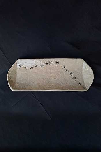 Buy ARANYA EARTHCRAFT Ant Platter Online | Aza Fashions