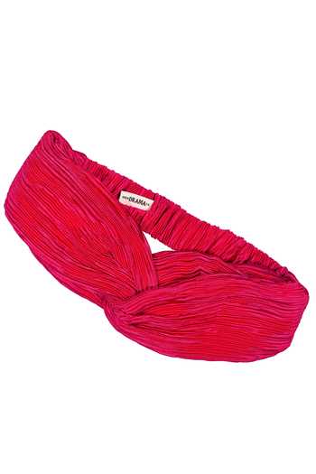 Buy Hair Drama Co. Pleated Satin Hair Band Online | Aza Fashions