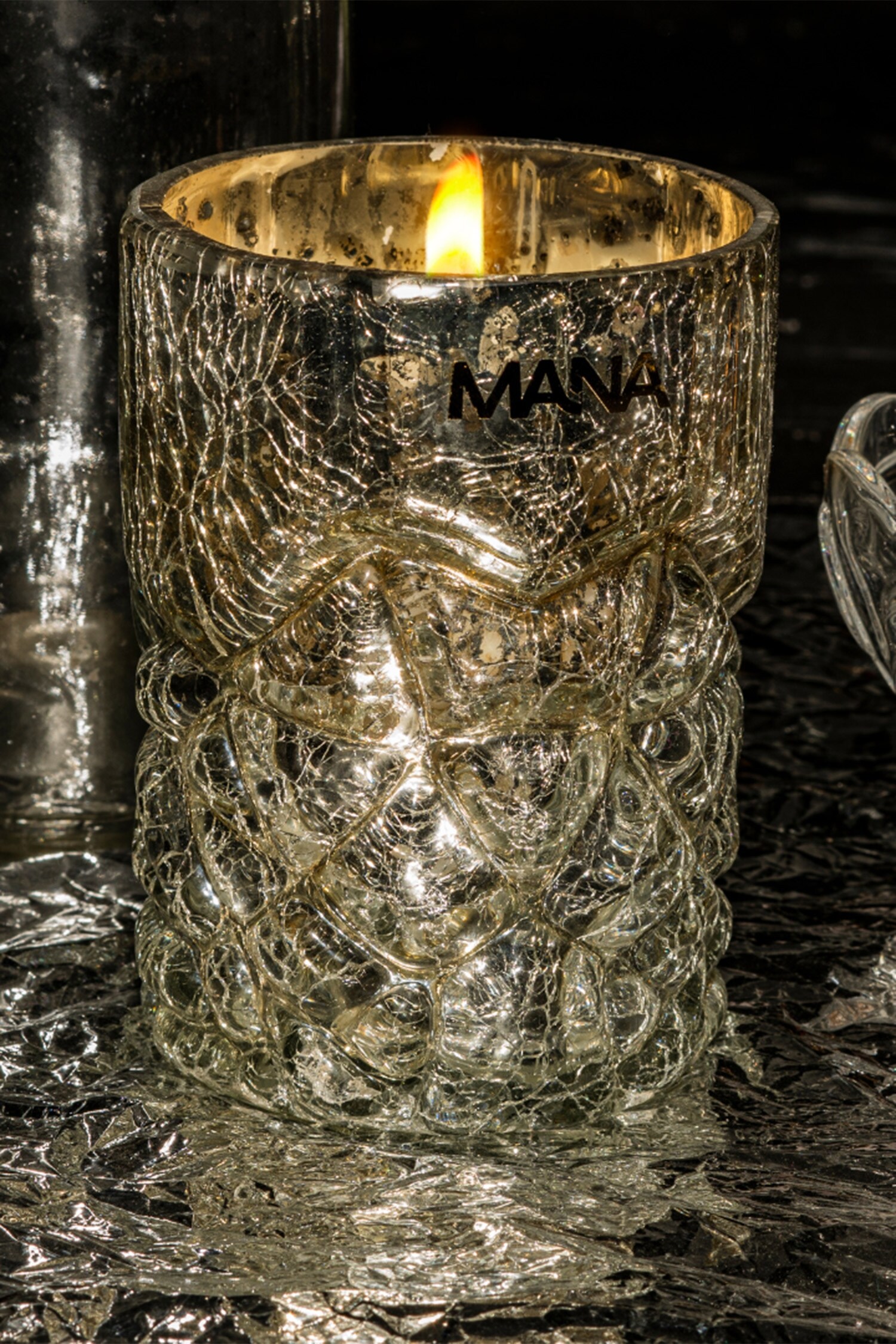 LoveMANA Silver 100% Soy Wax Hand Painted Opera Scented Candle