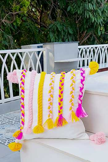 Buy Throwpillow Braided Cushion Cover Online | Aza Fashions