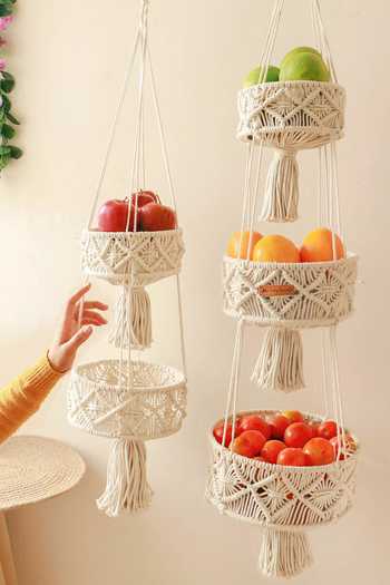Buy The Artsy Barrel Double Layered Multi Utility Basket Online | Aza ...