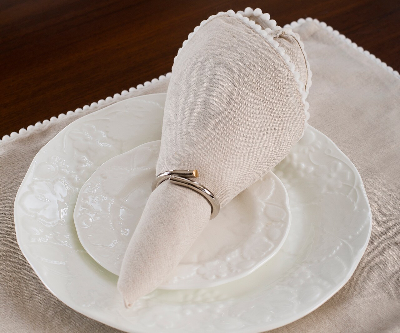 Buy Elm & Oak Chloe Rectangle Shaped Napkin - Set Of 4 Online | Aza ...