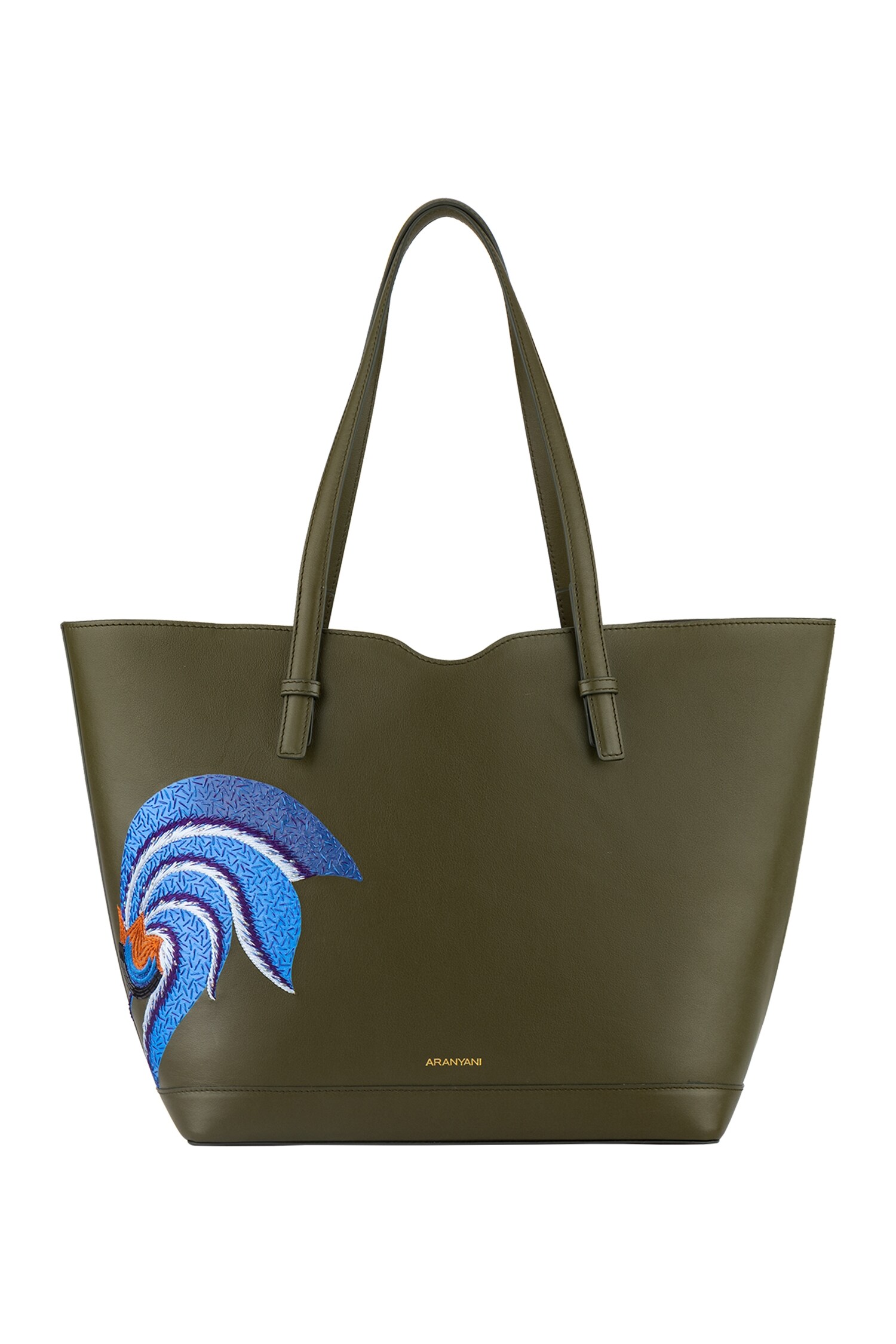 Buy Aranyani Kedusa Flower Hand Embroidered Tote Bag Online | Aza Fashions