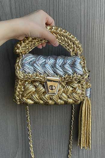 Buy BIJIT Braided Texture Sling Bag Online | Aza Fashions