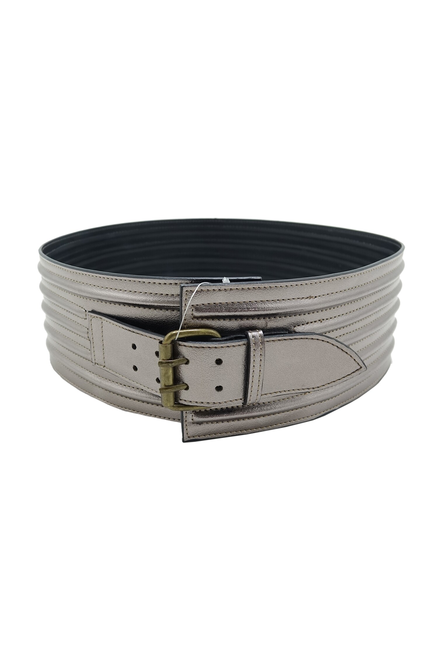 Buy Grey Ash Metallic Belt by TROV Online at Aza Fashions.