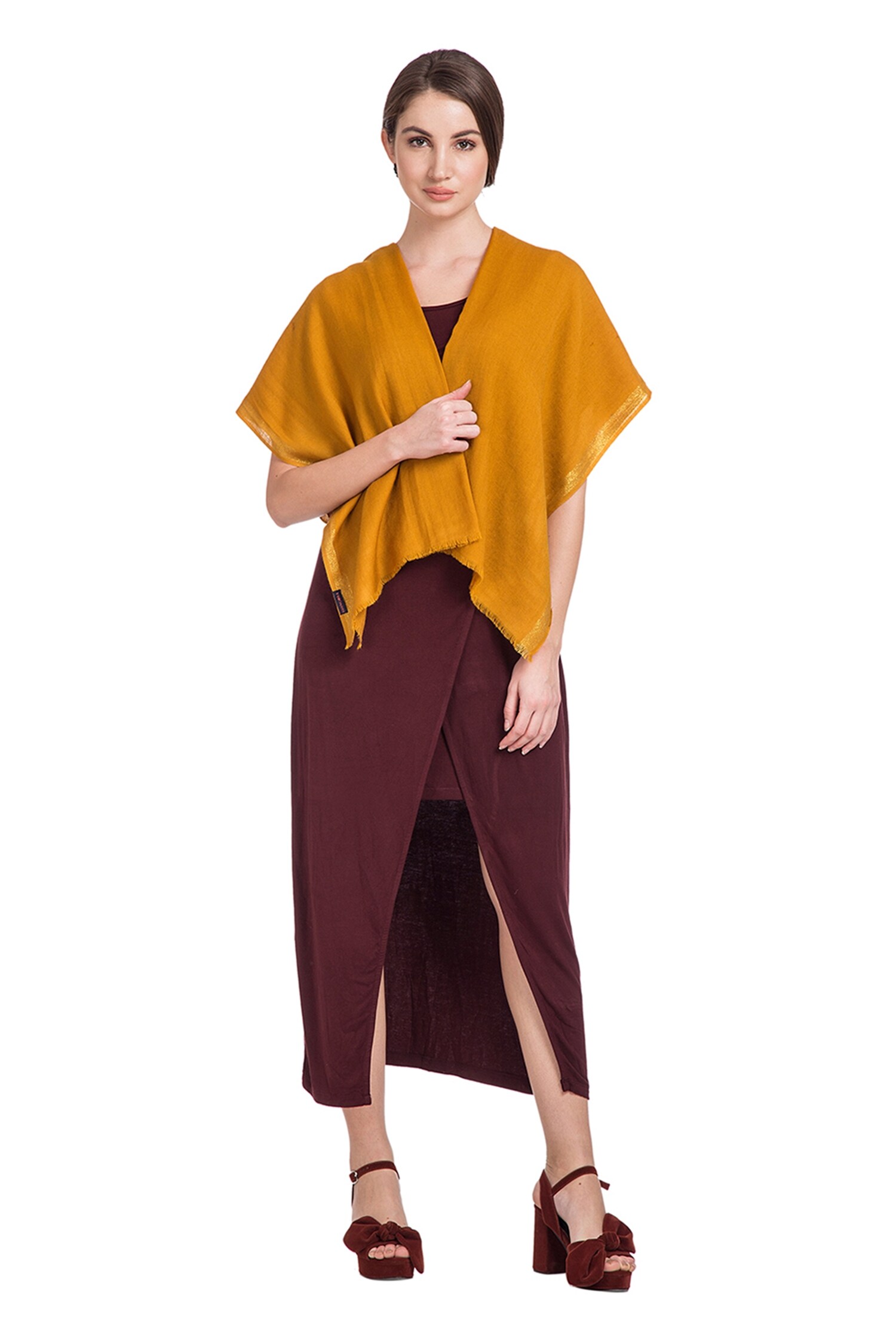 Buy Shingora Plain Stole Online | Aza Fashions