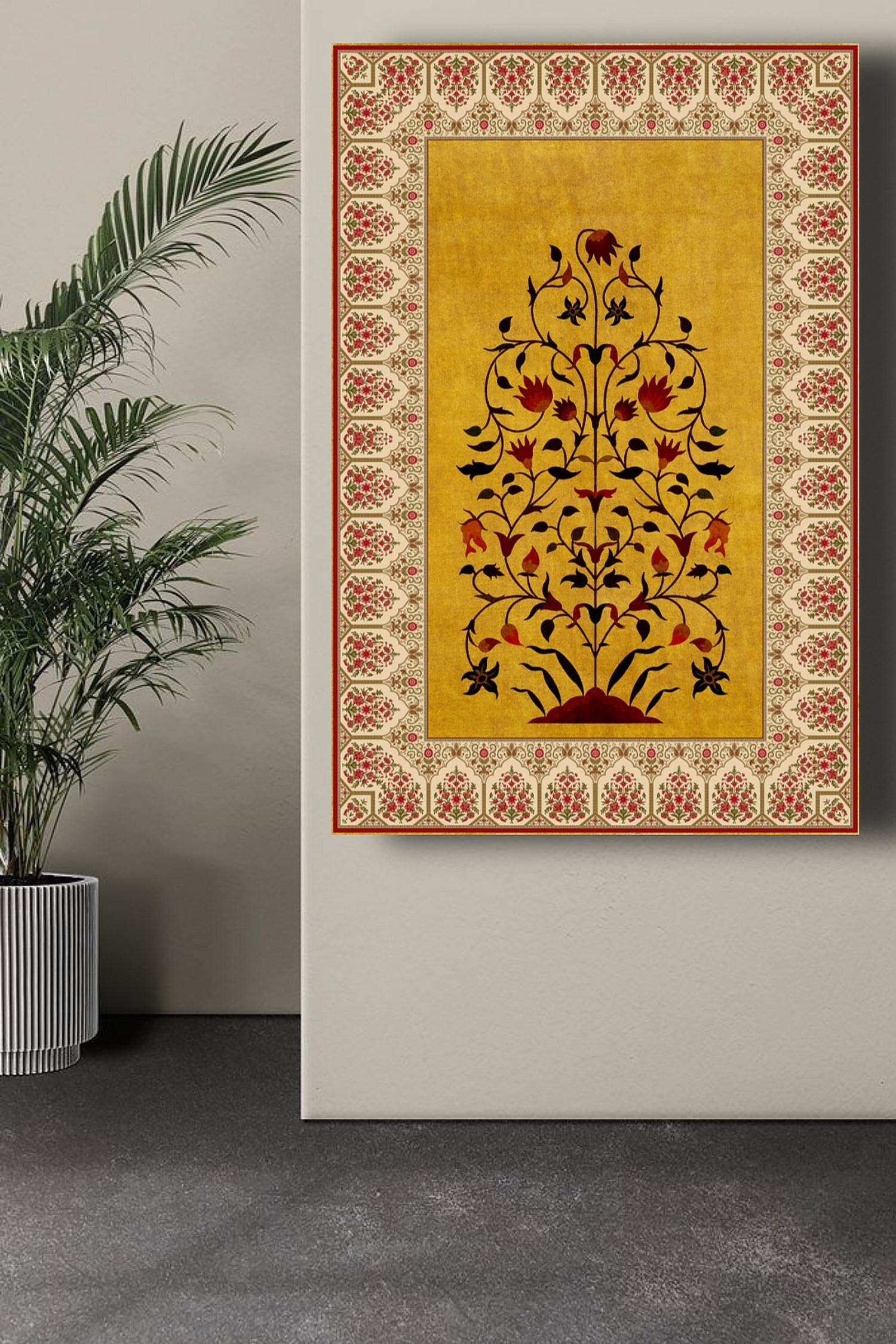 Buy Raffinee Pichwai Tree Print Wall Art Online | Aza Fashions