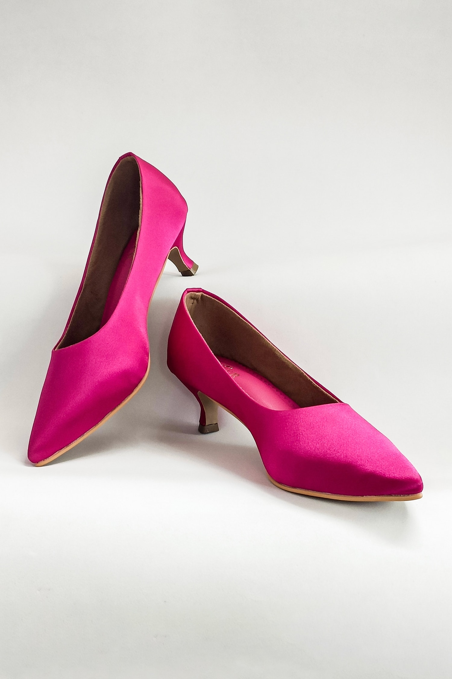 Buy Pink Stacy Pointed Toe Heels By The Alter Online At Aza Fashions