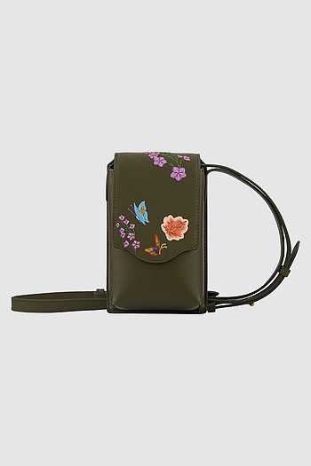 Buy Aranyani Butterfly Handpainted Crossbody Bag Online | Aza Fashions