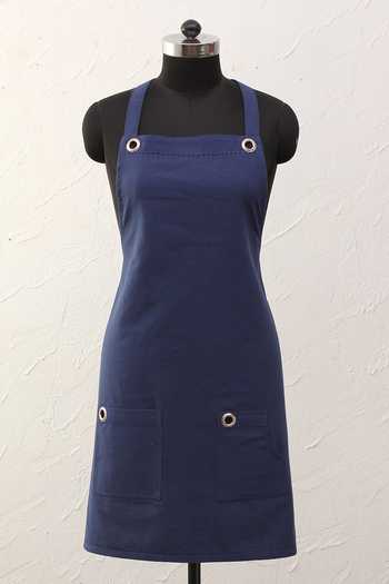 Buy Blue 100% Cotton Spring Clean Apron by House This Online at Aza ...