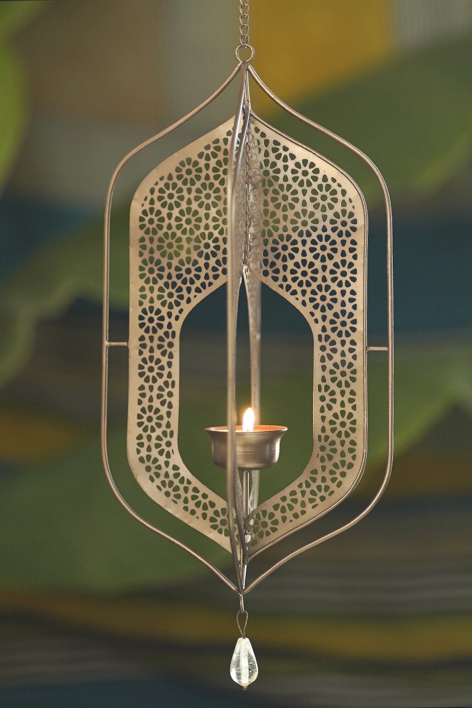 Buy COURTYARD Badnore Hanging Tea Light Online | Aza Fashions