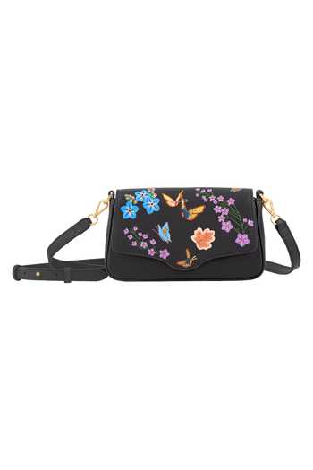 Buy Aranyani Nepa Leather Floral Handpainted Crossbody Bag Online | Aza ...