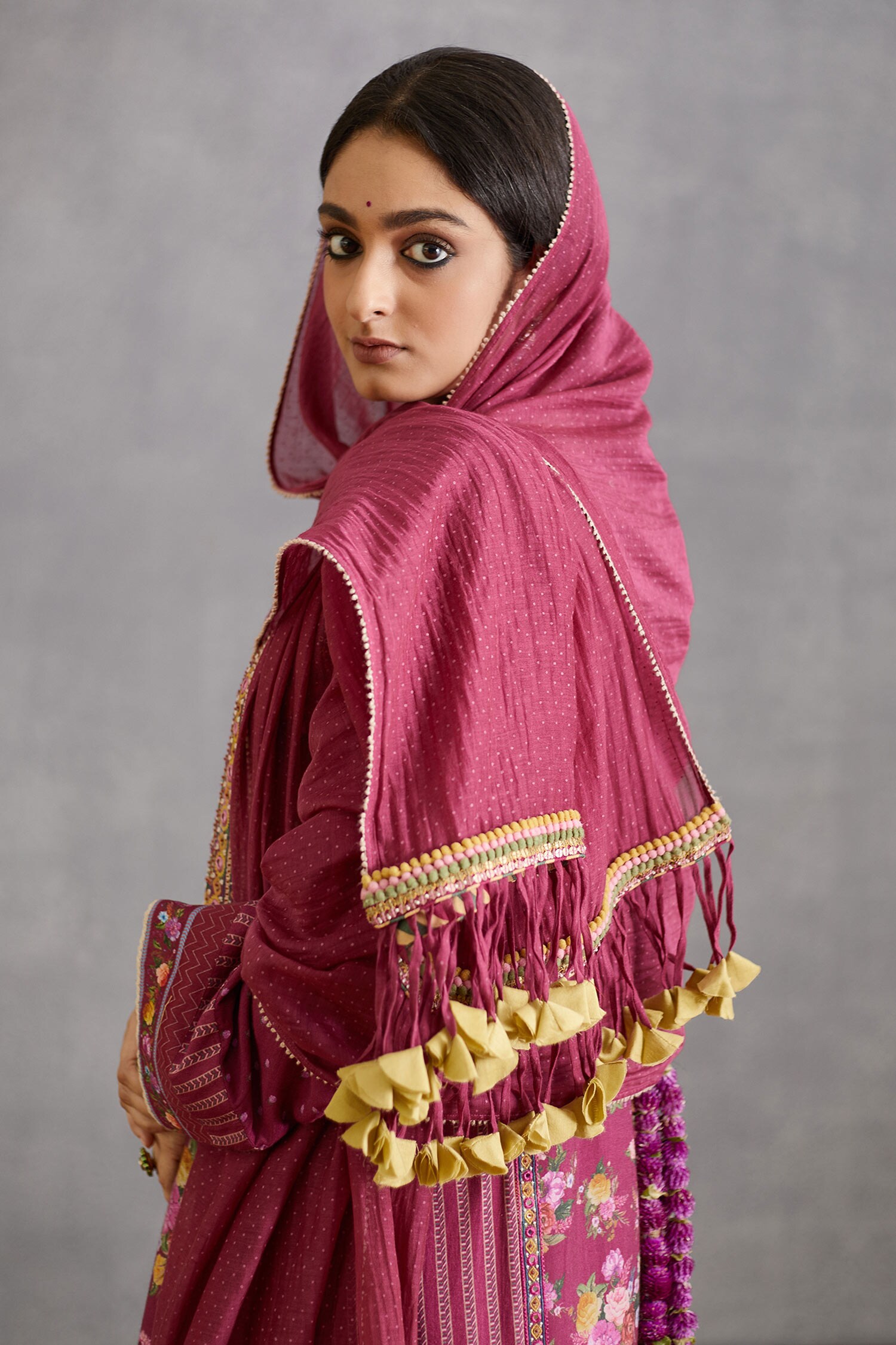 Buy Torani Red Handwoven Chanderi Manika Bushra Kurta Set Online | Aza ...