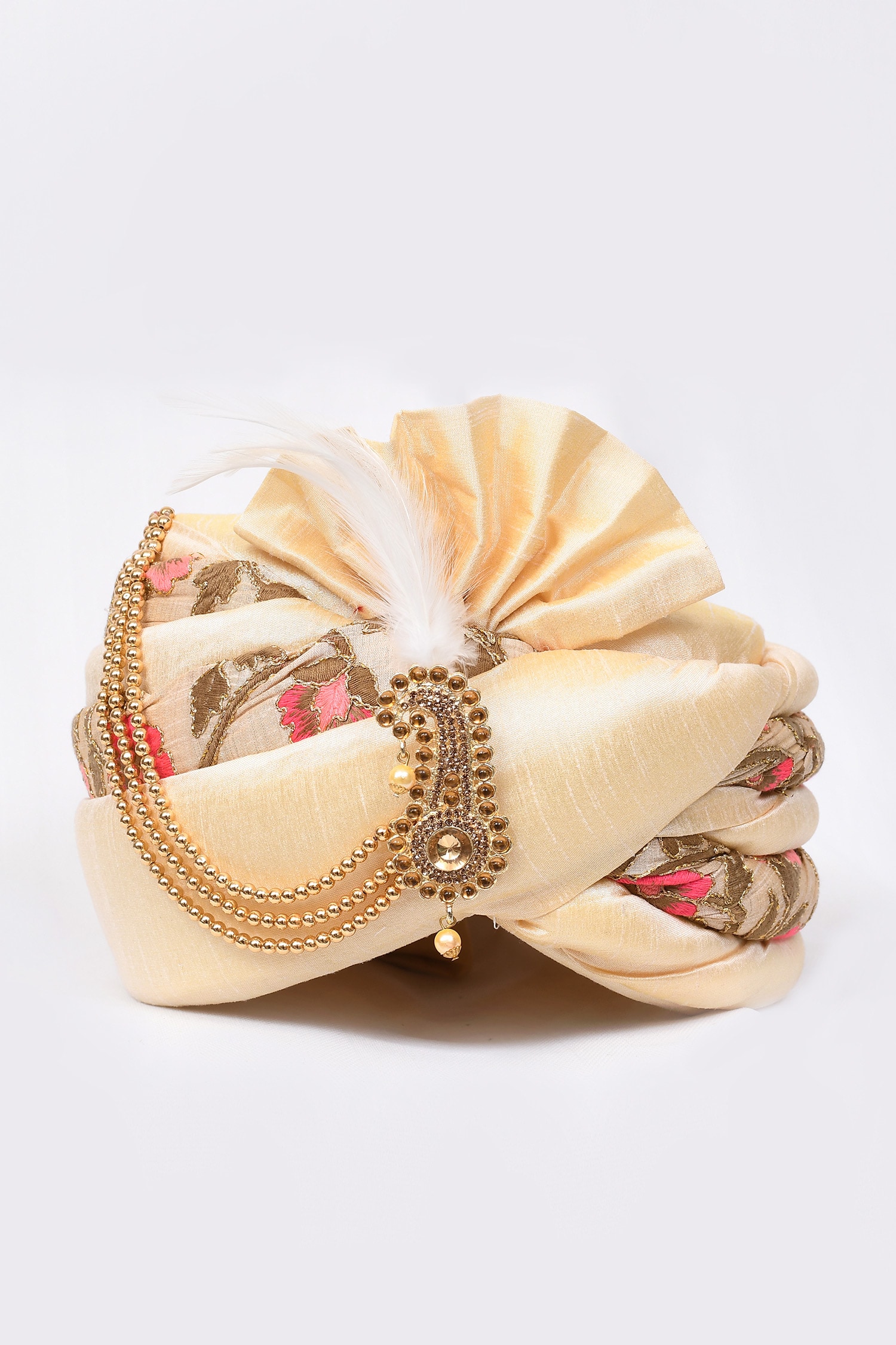 Buy Beige Embroidered Safa For Men by Arihant Rai Sinha Online at Aza ...