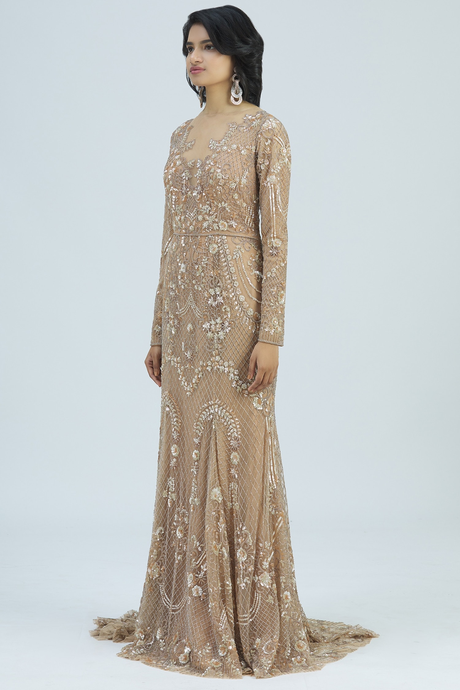 Buy Embellished Gown by Shlok Design at Aza Fashions